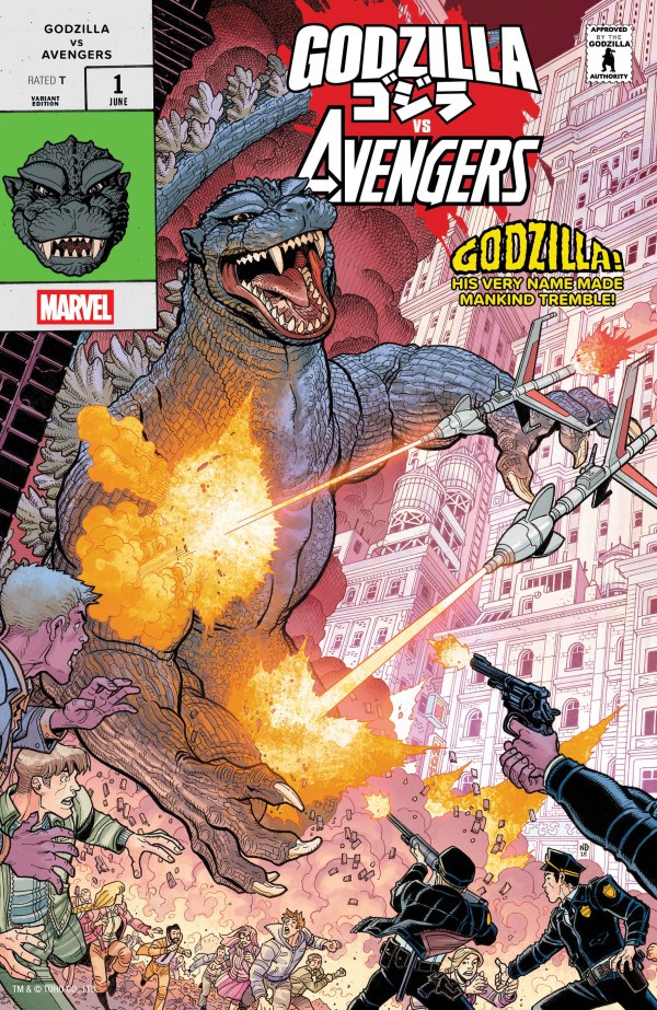 Godzilla vs. Avengers #1 - Nick Bradshaw Monster Homage Variant (One ...